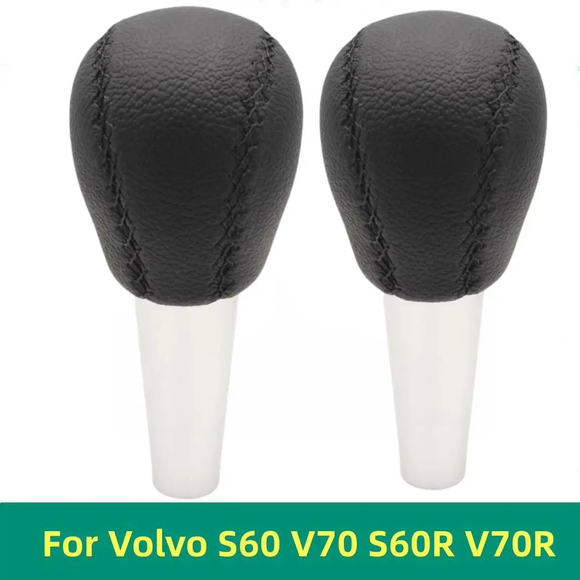Automatic Hand Speed Ball Gear Shift Knob Leather For Volvo S60 V70 ...