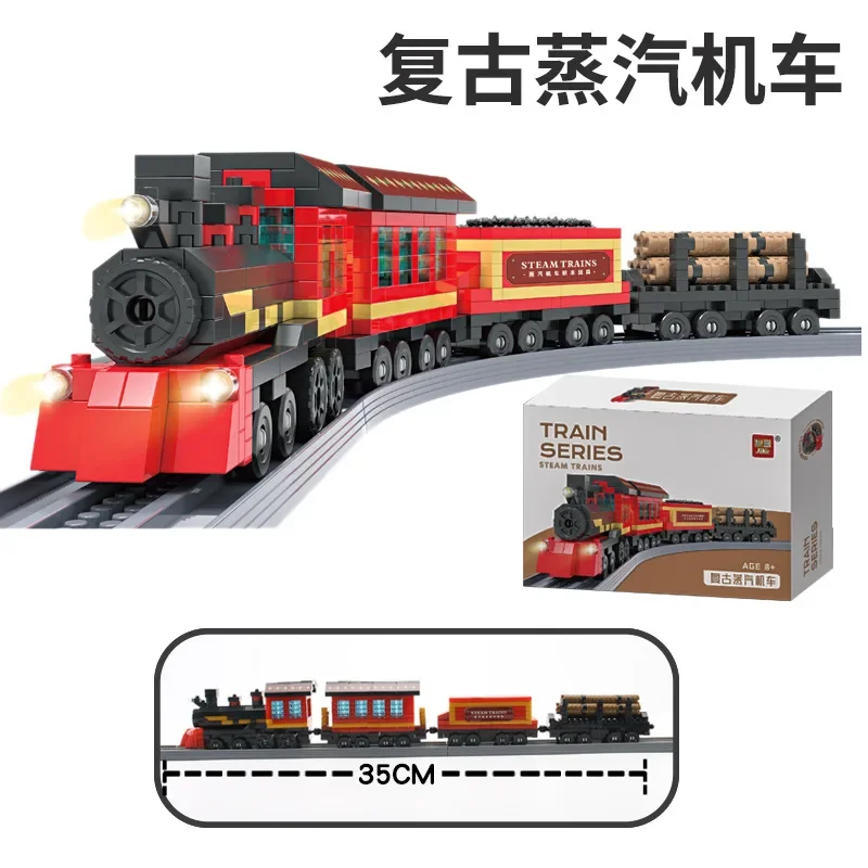 mini-Building-Blocks-City-Rail-Train-Series-High-Speed-Train-Model ...