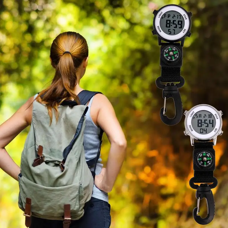 Digital-Clip-Watch-Mini-Backpack-Carabiner-Watch-Pocket-Watch-Day ...