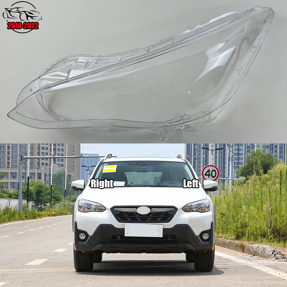 For Subaru XV 2018-2022 Plexiglass Front Headlamp Cover Transparent ...