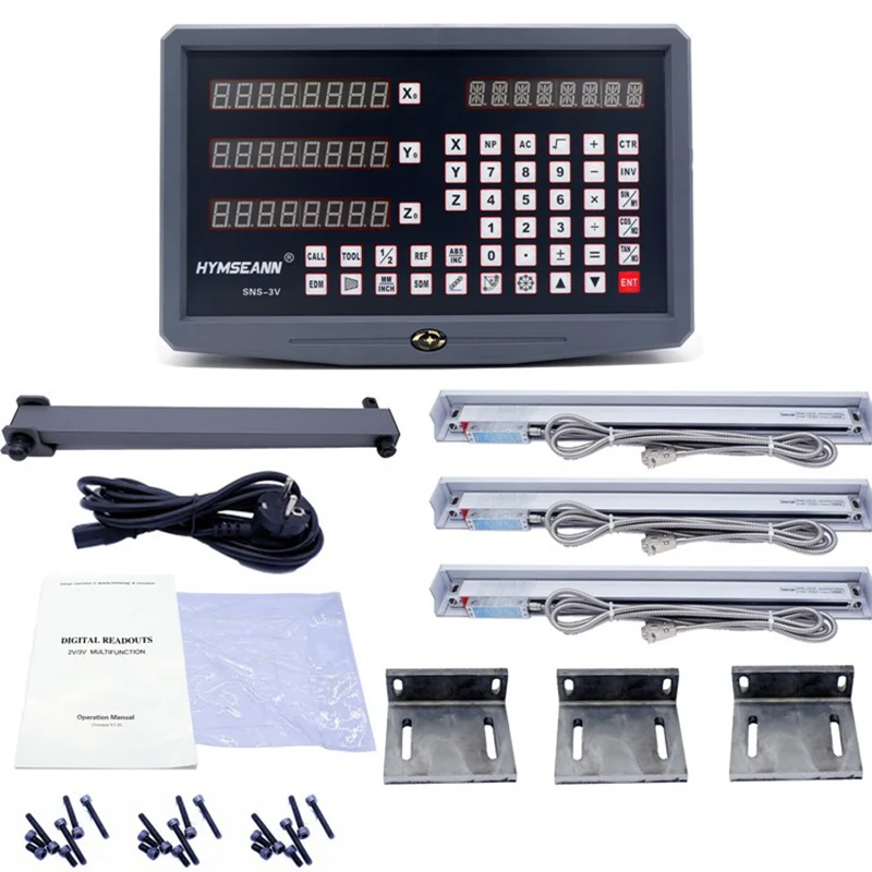 Sns-3v-Digital-Display-Meter-3-Axis-Milling-Machine-With-Three-50-1000 ...