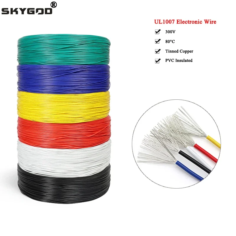 5-10M-Electronic-Wire-Tinned-Copper-Cable-PVC-Insulated-14AWG-16AWG-18AWG-20AWG-22AWG-24AWG ...