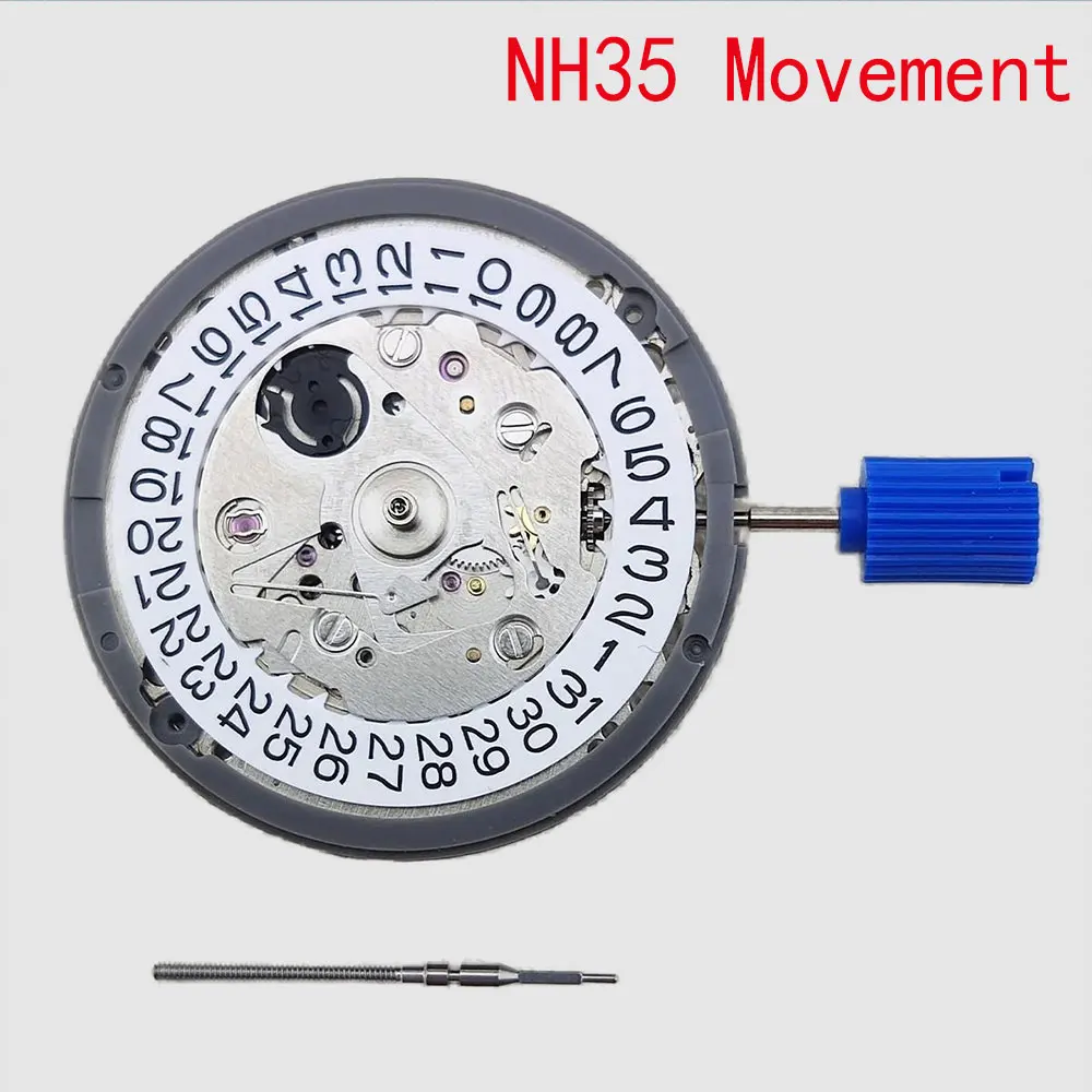 NH35-NH35A-mechanical-watch-movement-3-o-clock-crown-White-date-precision-Japan-original ...