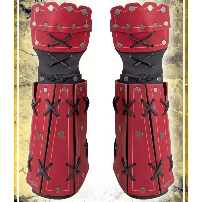 Medieval Japanese Samurai Leather Arm Guard Armor Bracer Long Glove ...