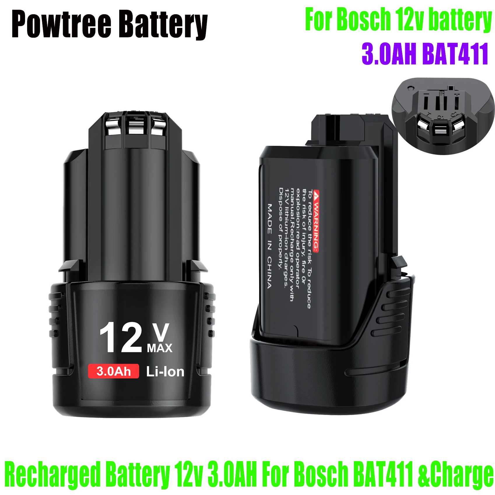 12V-10-8V-3000mAh-for-Bosch-BAT411-Battery-Lithium-Ion-recharged ...