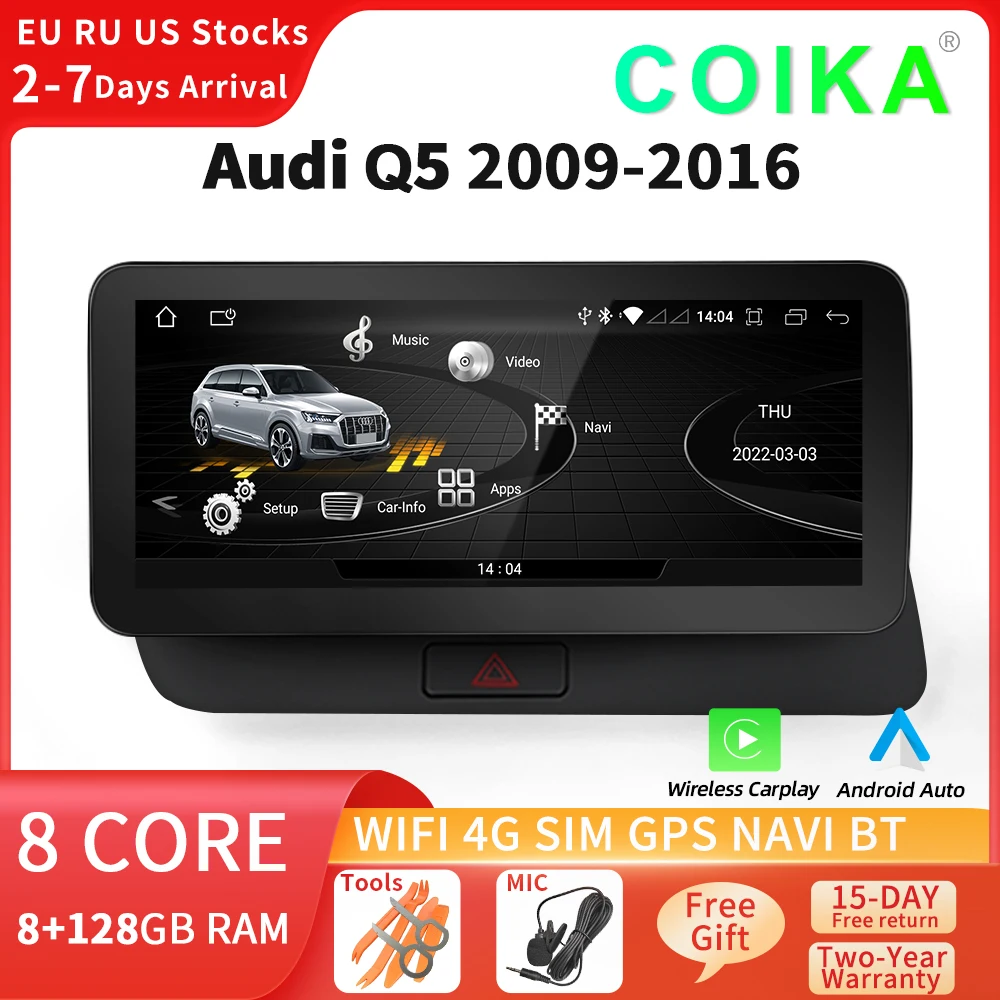 8-Core-Android-13-System-Car-Stereo-For-Audi-Q5-2009-2016-WIFI-4G-SIM ...