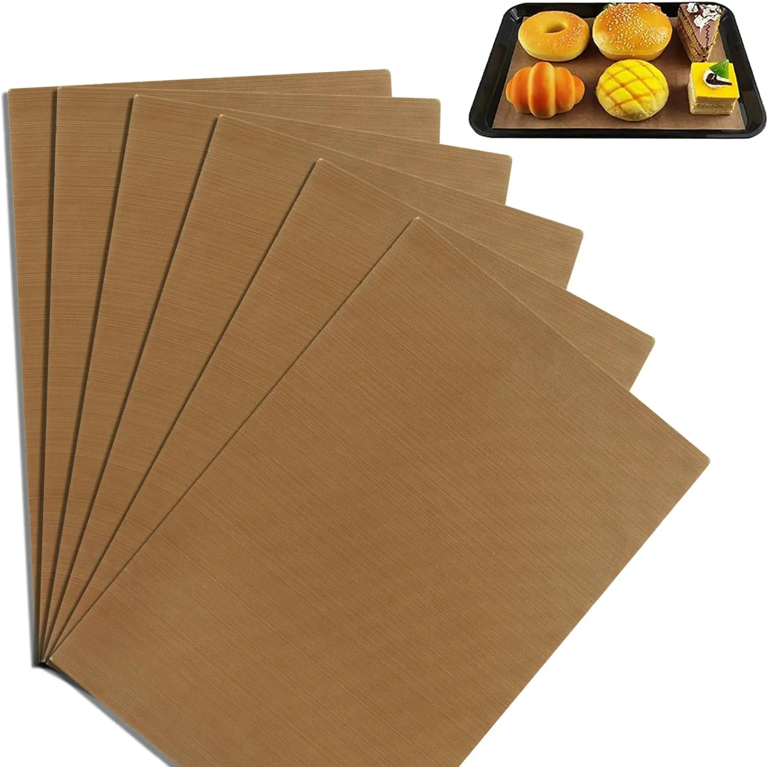 Reusable-Baking-Sheets-3-6-9pcs-Non-Stick-Oven-Liners-Size-30x40cm-Heat ...