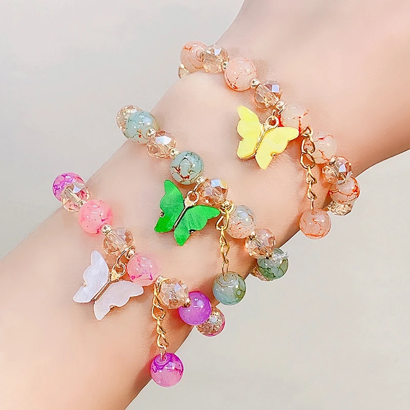 Accessory Bracelet Kids Girls | Girls Bracelets Beads | Crystal ...