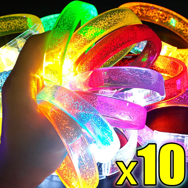 Multicolor-LED-Light-Up-Bracelets-Luminous-Fluorescence-Bracelet-Glow ...
