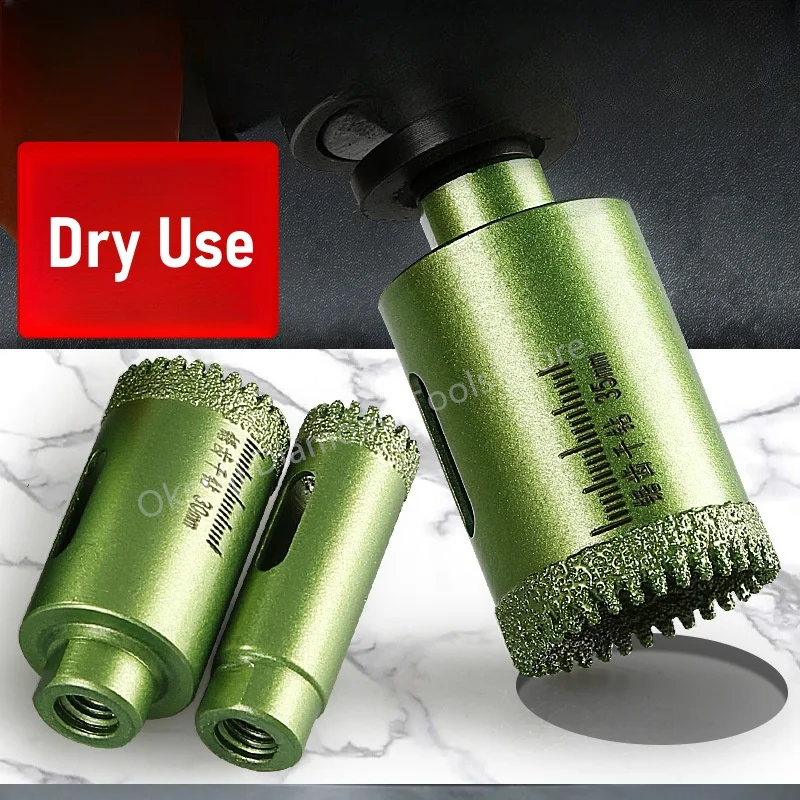 1PC Serrated Dry Drilling Hole Opener M10 Diamonded Hole Saw Drill Bit ...
