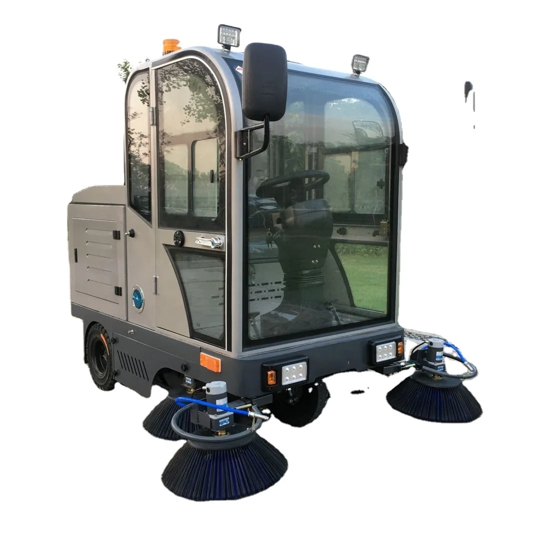 Driving-Type-Road-Sweeper-Industrial-Electric-Street-Sweeper-Floor ...