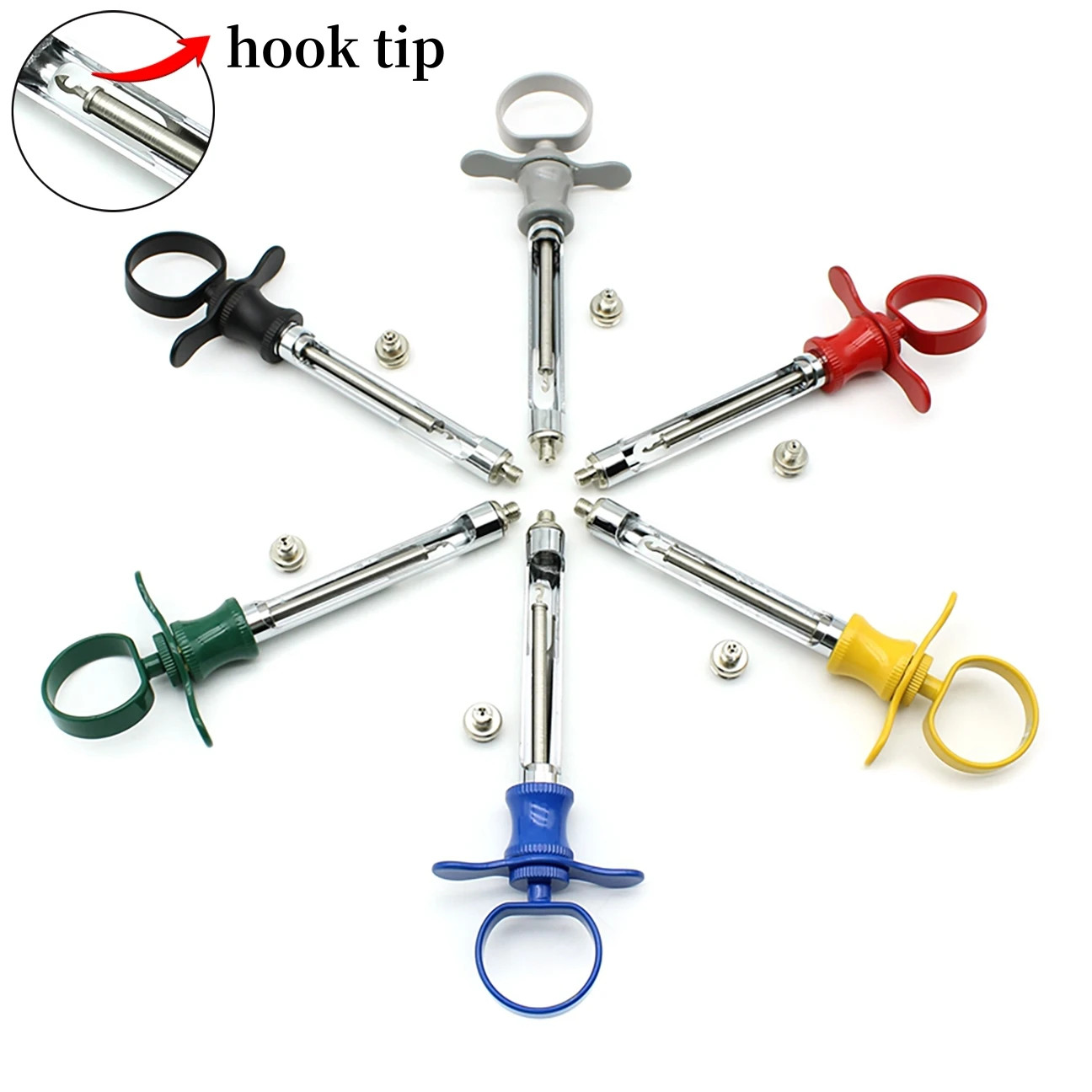 1pcs-Dental-Stainless-Steel-Syringe-Aspirating-Syringe-Dentist-Injector ...