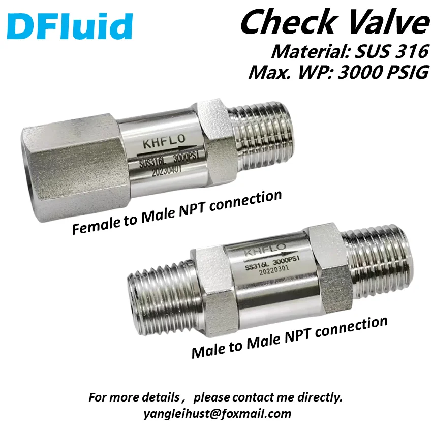 Stainless-Steel-316-CHECK-VALVE-3000-psig-Non-return-One-way-Female-NPT ...