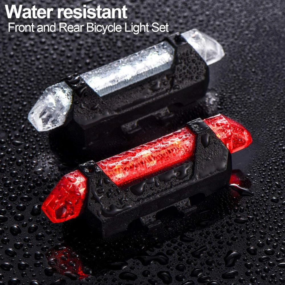 Bicycle Light LED Waterproof Rear Tail Light USB Rechargeable Bike ...