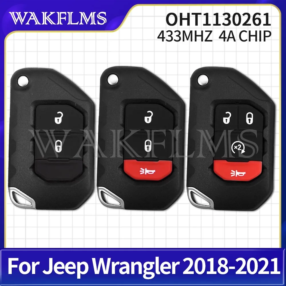 OHT1130261 Keyless Flip Remote Key Fob 433MHz 7939M HITAG AES 4A Chip ...
