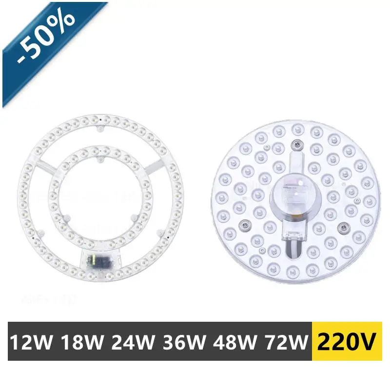 72W-48W-36W-24W-18W-LED-PANEL-Circle-Light-AC220V-LED-Ceiling-board-the ...