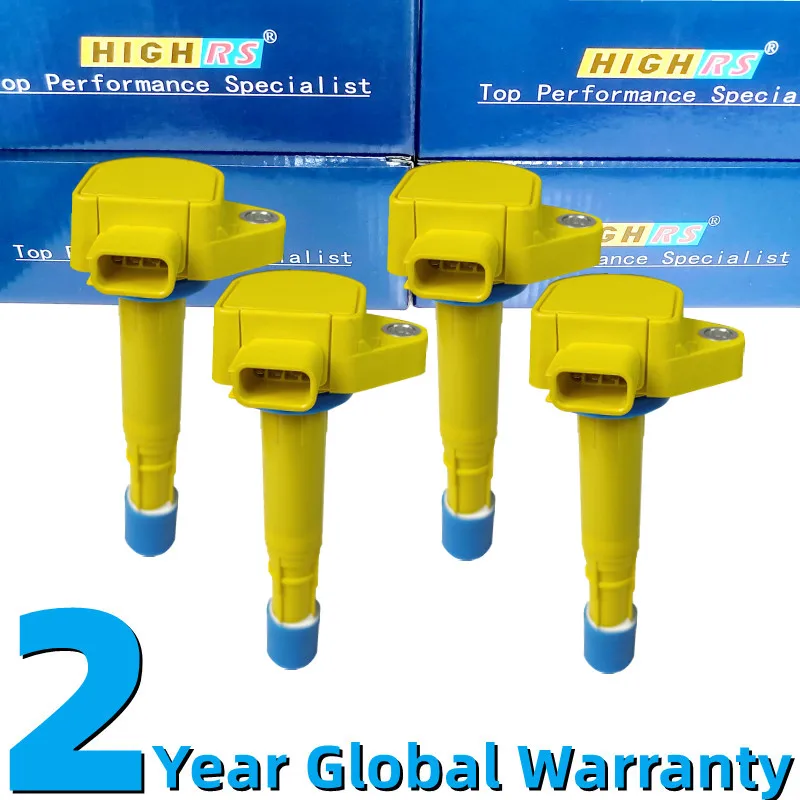 Set of 4 Ignition coil plug for 2001-2005 Honda Civic 1.7L PILOT ...
