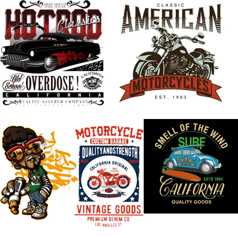 Punk-Rock-Motorcycle-Skull-Biker-Patch-Clothing-Thermoadhesive-Patches ...