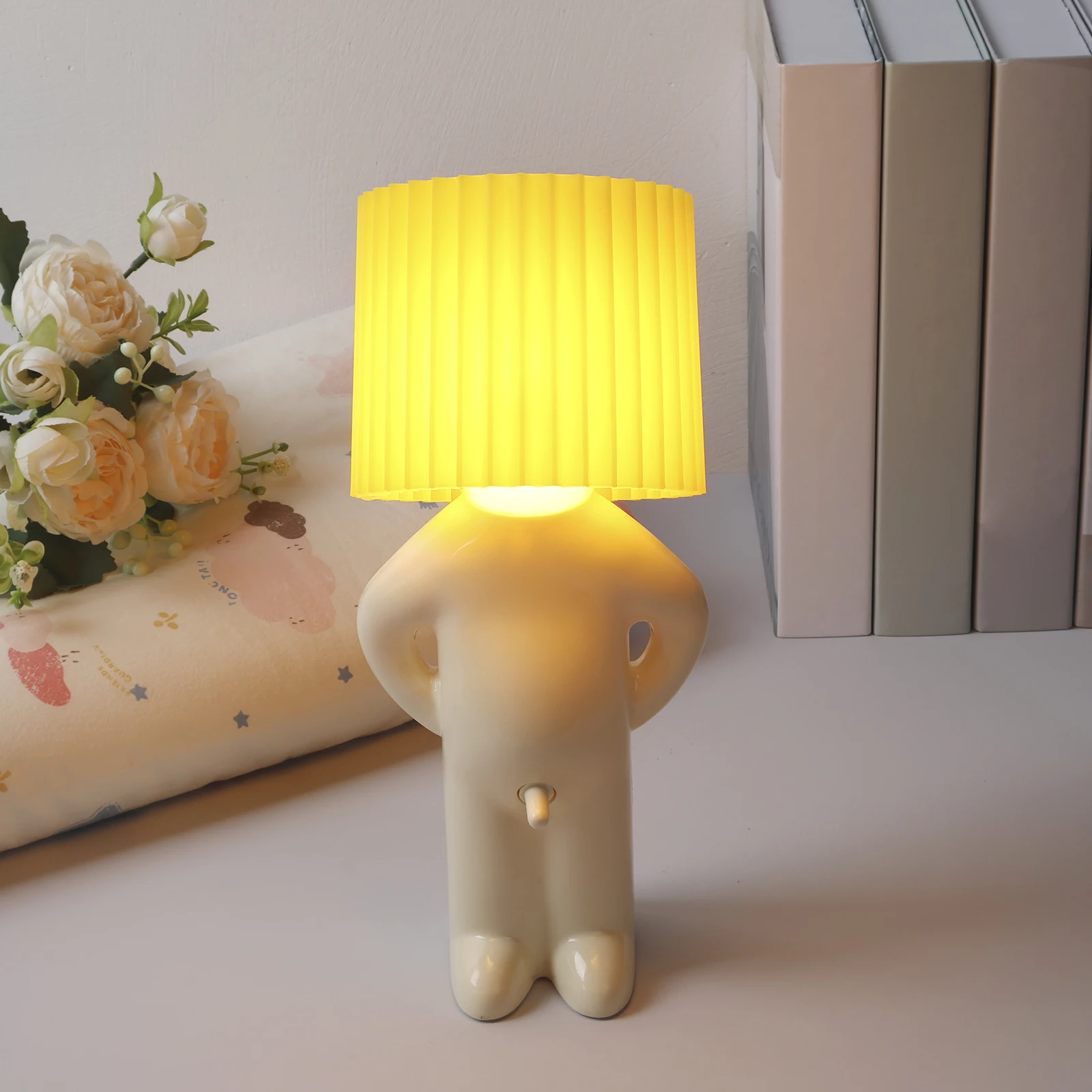 New-Little-Shy-Man-Lamp-Soft-Warm-Light-Shy-Boy-Desk-Lamp-Funny-Shy-Boy ...
