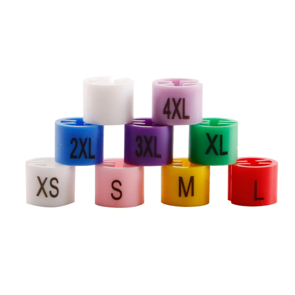 Plastic Hanger Size Markers With Printing, Sizes And Colors Assorted S ...