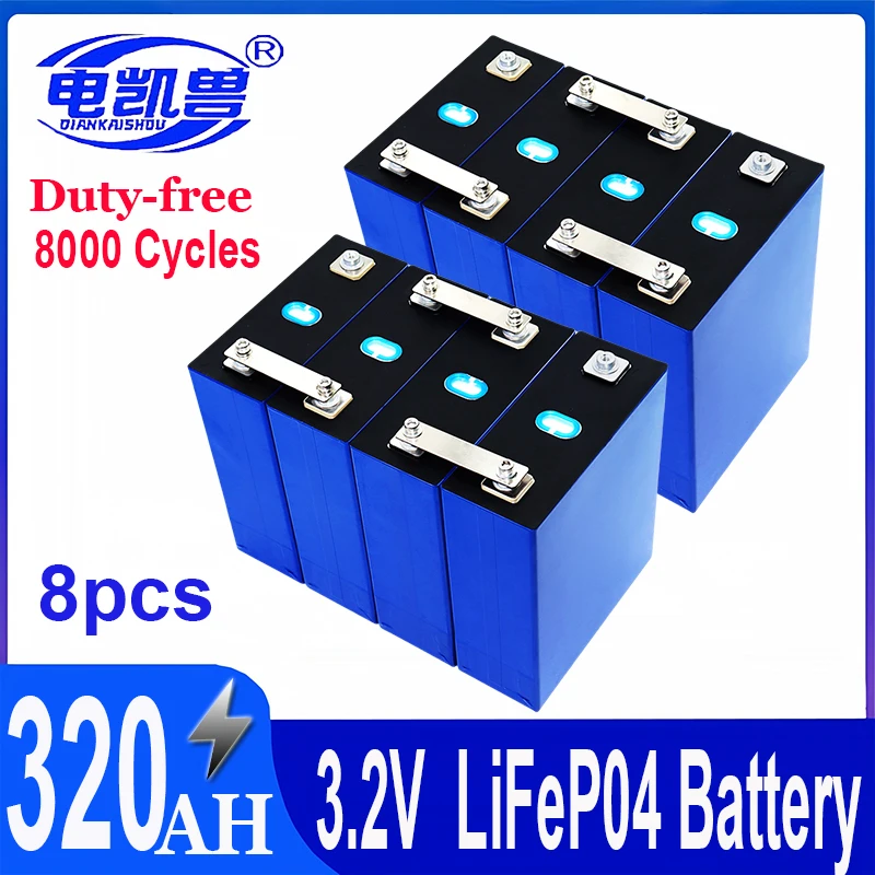 8-st-cke-3-2-V-320ah-Lifepo4-prismatische-wiederauf-ladbare-Batterie ...