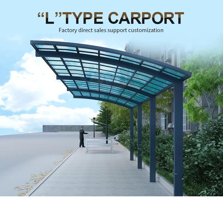 Aluminum-Carport-Cantilever-Garages-System-Custom-Carport-Metal ...