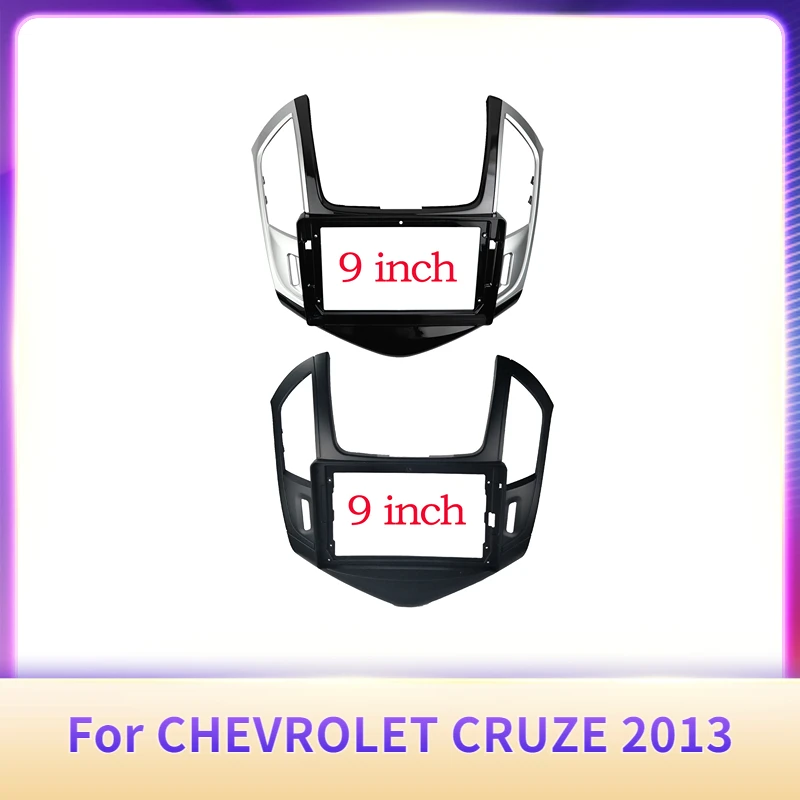 9 Inch Radio Fascia For Chevrolet Cruze 2013 Double Din Stereo Panel ...