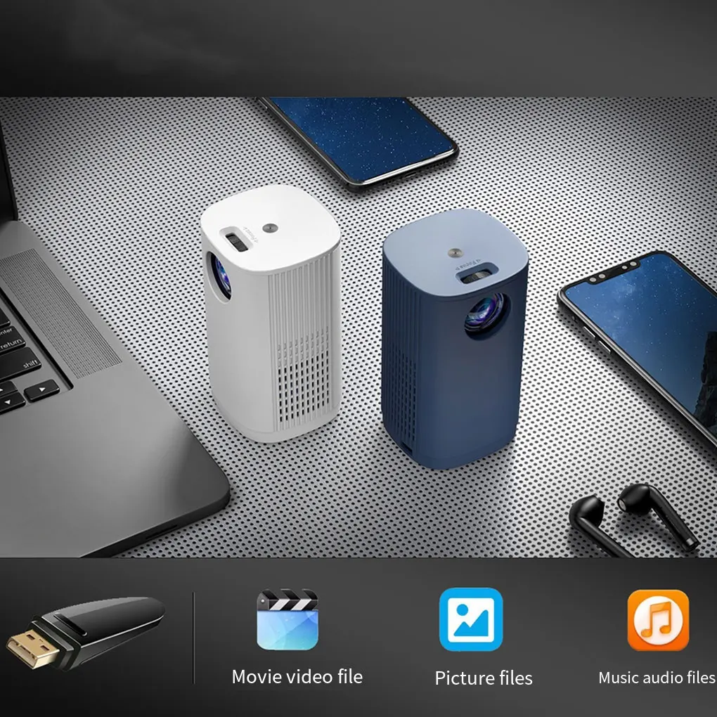 ABS-Portable-Mini-Projector-With-Built-in-Speaker-Strong-Compatible-For ...