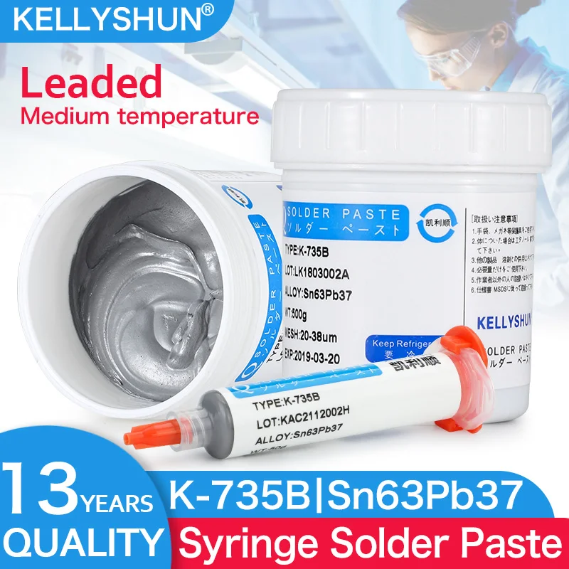 KELLYSHUN-Solder-Paste-Leaded-Syringe-Welding-Paste-for-Soldering-BGA ...