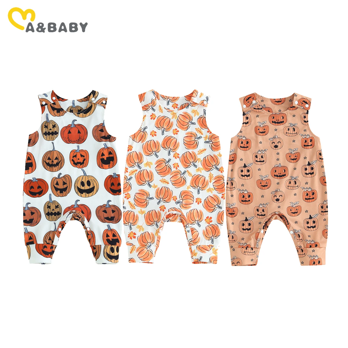 Ma-baby-Mono-de-calabaza-sin-mangas-para-ni-o-y-ni-a-Pelele-de ...