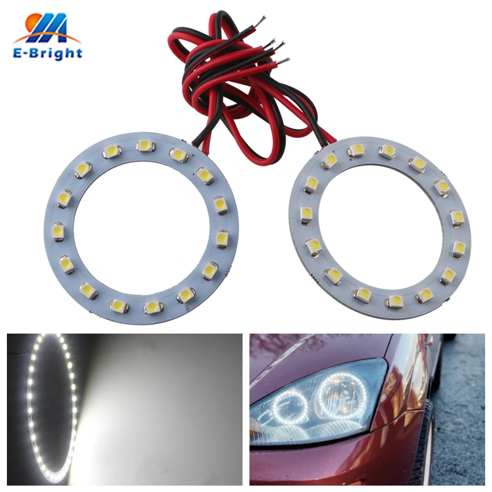 4Pcs-2sets-12V-1210-Leds-SMD-Angel-Eye-Led-Halo-Rings-40mm-50mm-60mm ...
