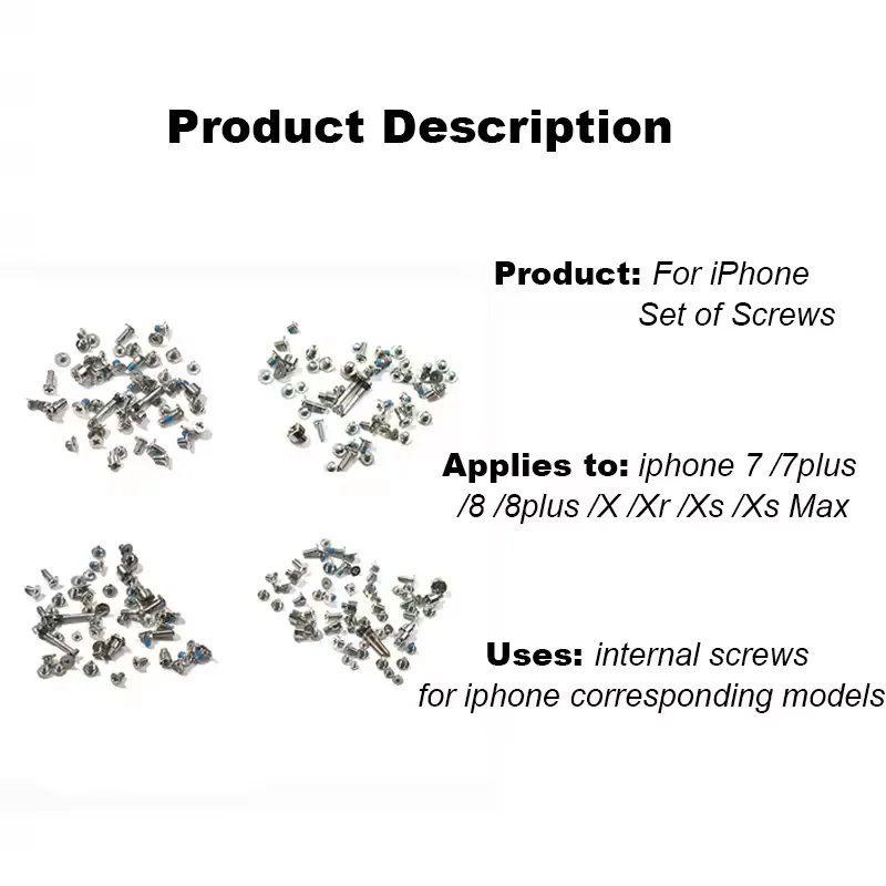6s Plus Screws Complete Screw Set For IPhone 8 Plus - Full Replacement ...