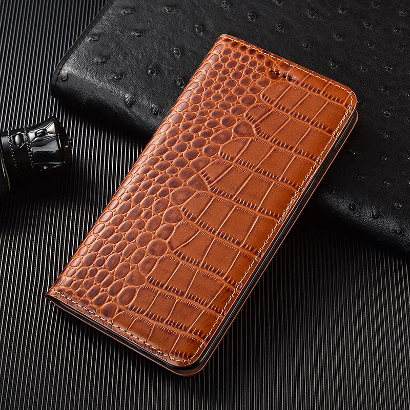 For iPhone 5 5s 6 6s 7 8 Plus Luxury Crocodile Leather Flip Cases For ...
