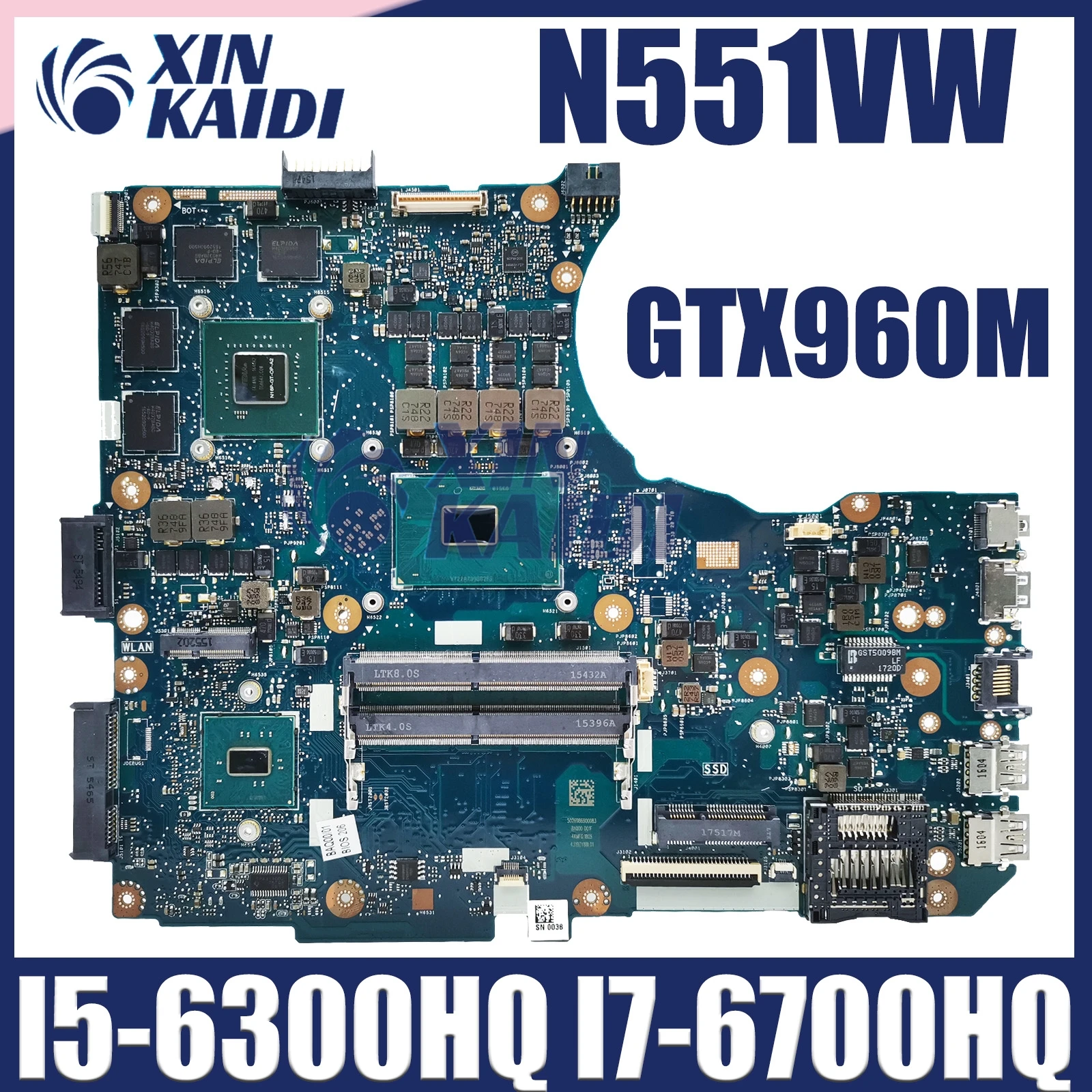 N551VW-MAINboard-For-ASUS-N551V-G551V-FX51V-G551VW-G58-FX51VW-I5-6300HQ ...
