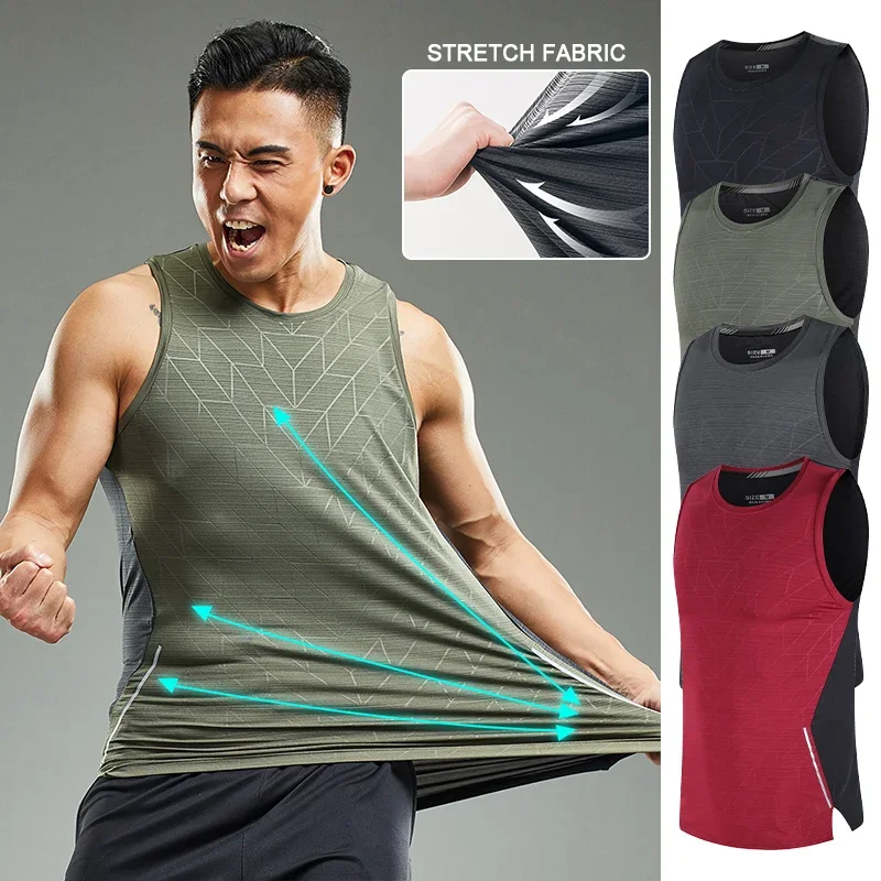Sports Top Men's Gym Shirt Men Sweatshirt Mesh Vest Fitness Wear Tees ...