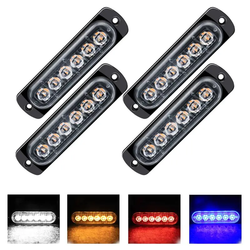 6-LED-Car-Warning-Light-Breakdown-Emergency-Light-Police-Lights-12V ...