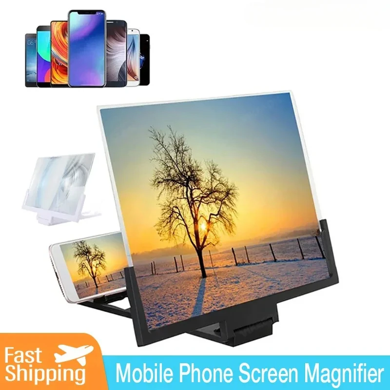 12-14in-Mobile-Phone-Screen-Amplifier-3D-Magnifying-Glass-Stand ...