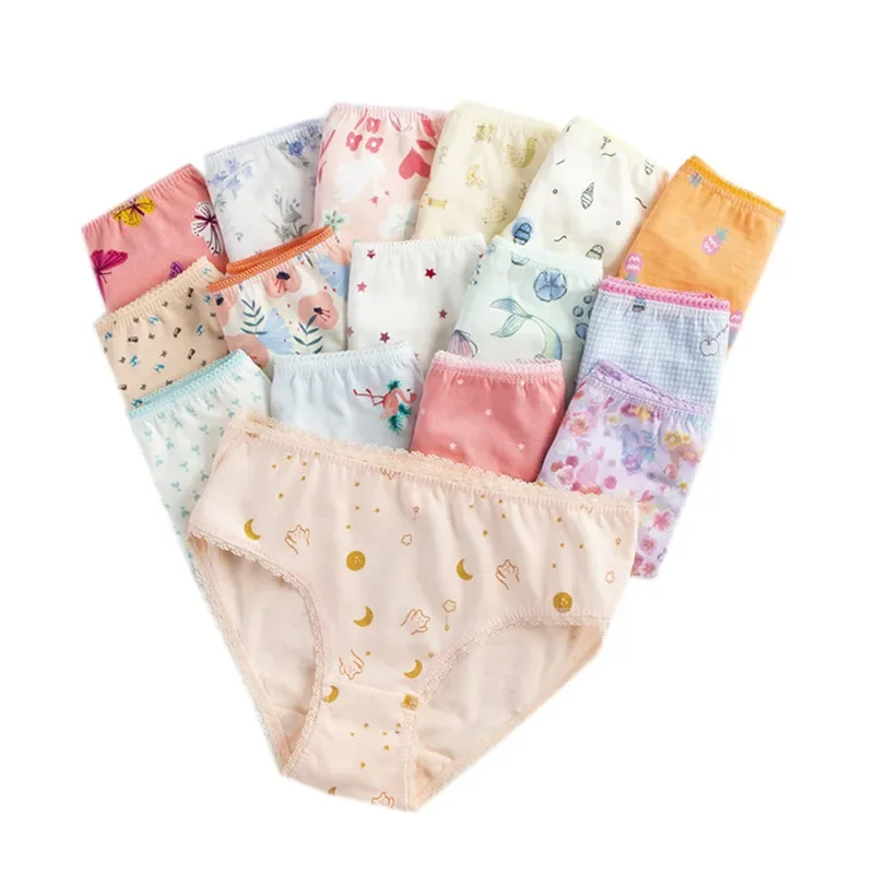 12-pz-lotto-cotone-slip-per-ragazze-intimo-per-bambini-mutandine-per ...