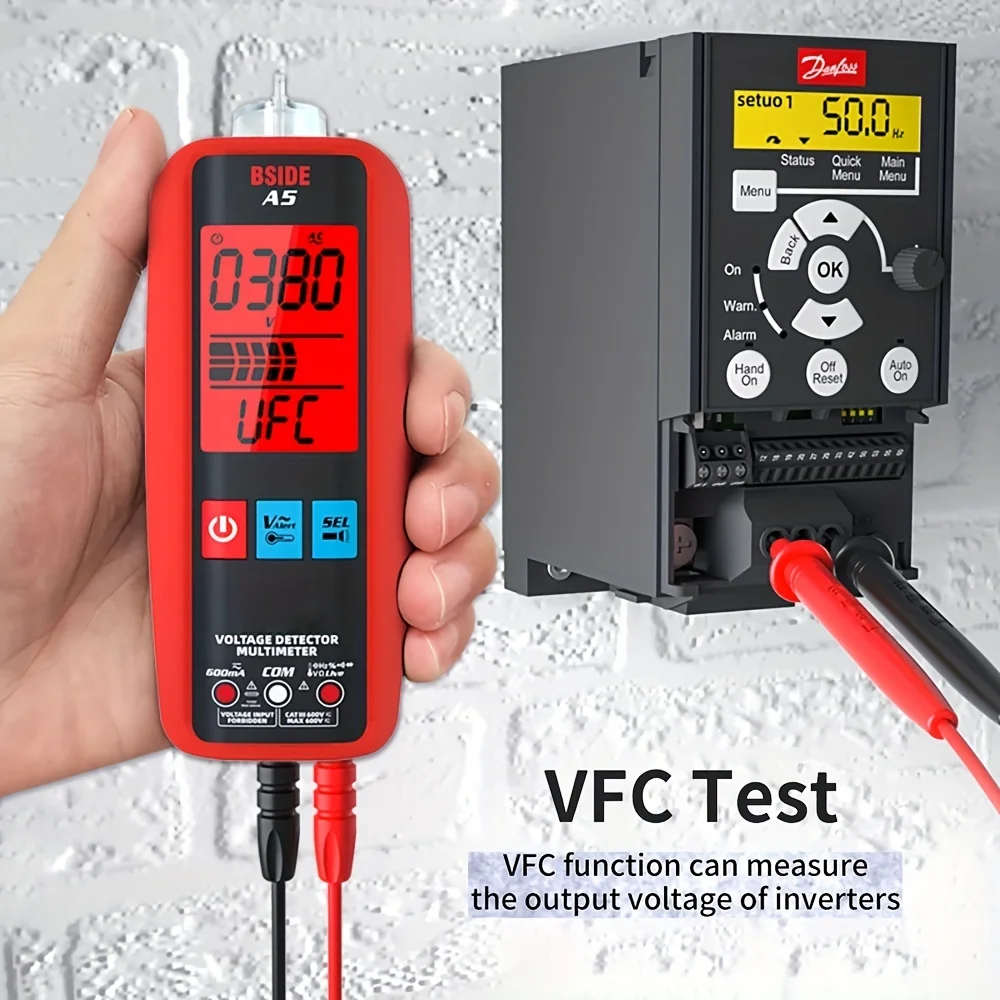 BSIDE A5 Mini Multimeter Digital 6000 Counts True RMS DC AC Current ...