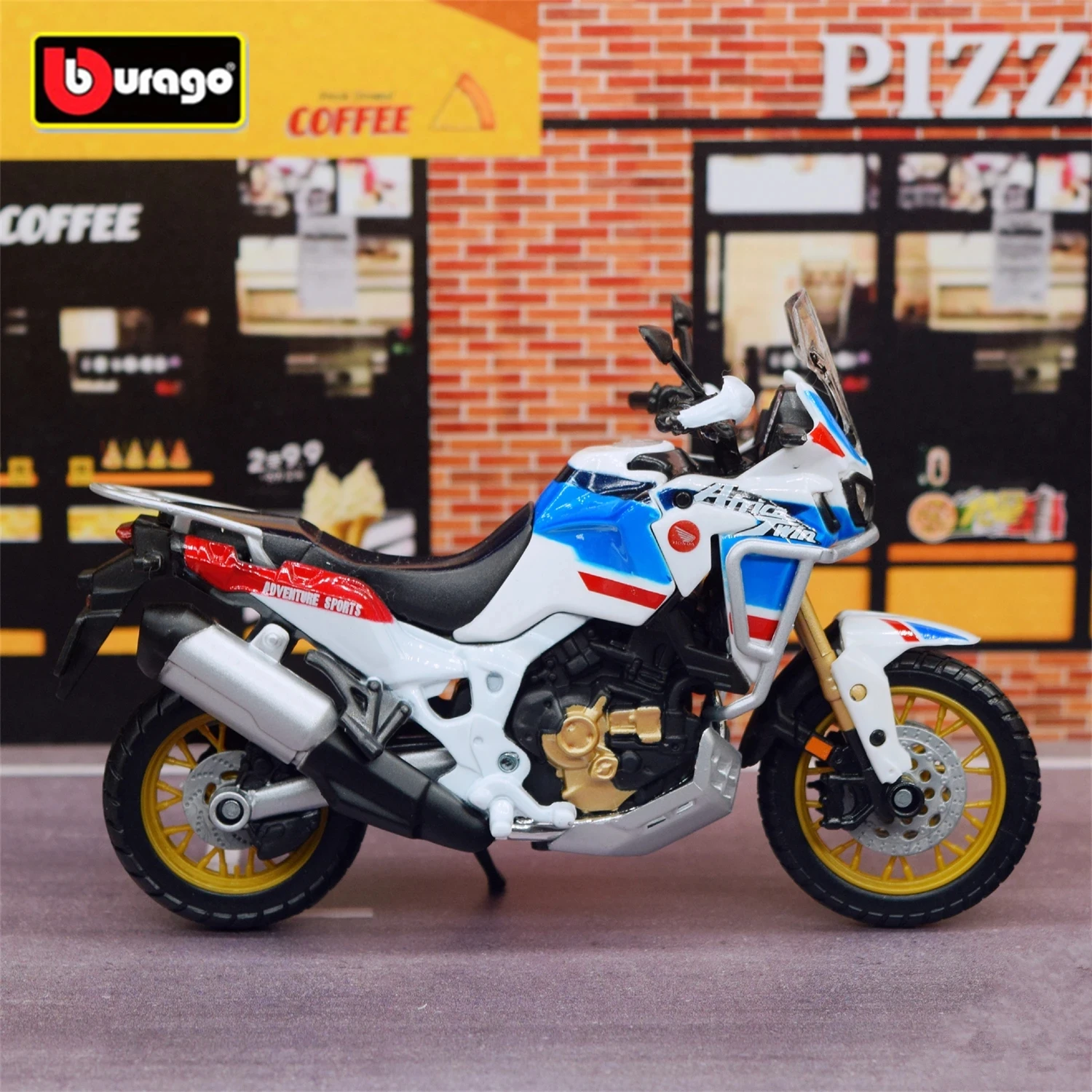 Bburago-1-18-HONDA-Africa-Twin-Adventure-Racing-Motorcycle-Model-Street ...