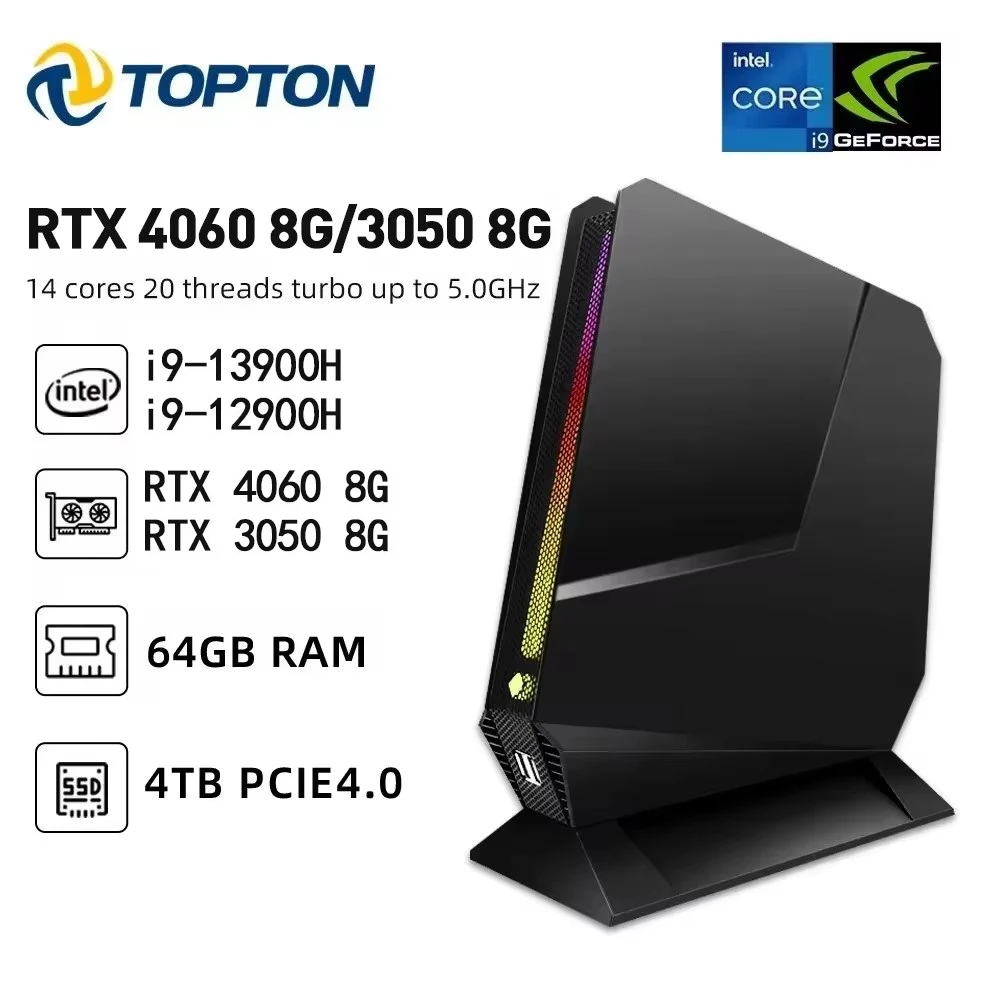 Topton-Mini-PC-Gamer-RGB-Intel-i7-13700H-i9-13900H-con-Nvidia-RTX-4060 ...