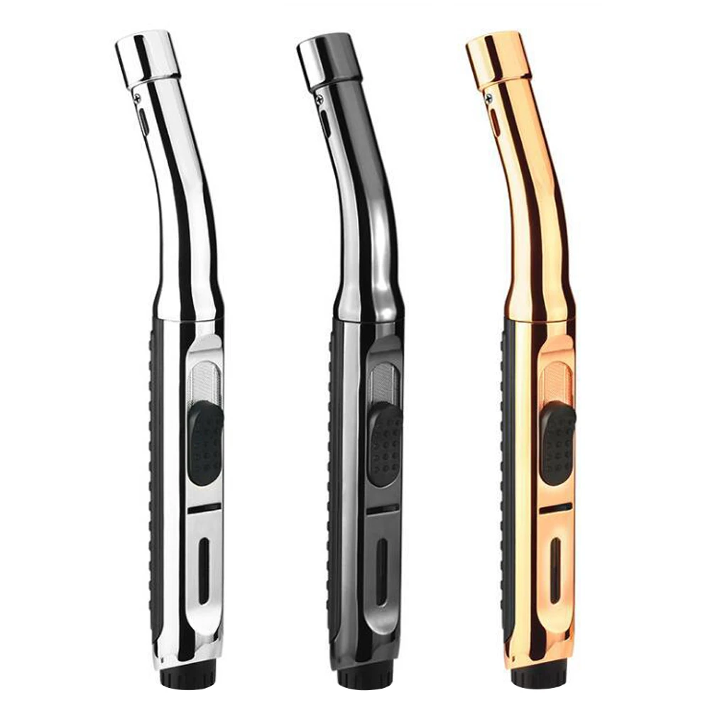 Jet-Butane-Lighter-Adjustable-Flame-Refillable-Gas-Lighters-Kitchen ...