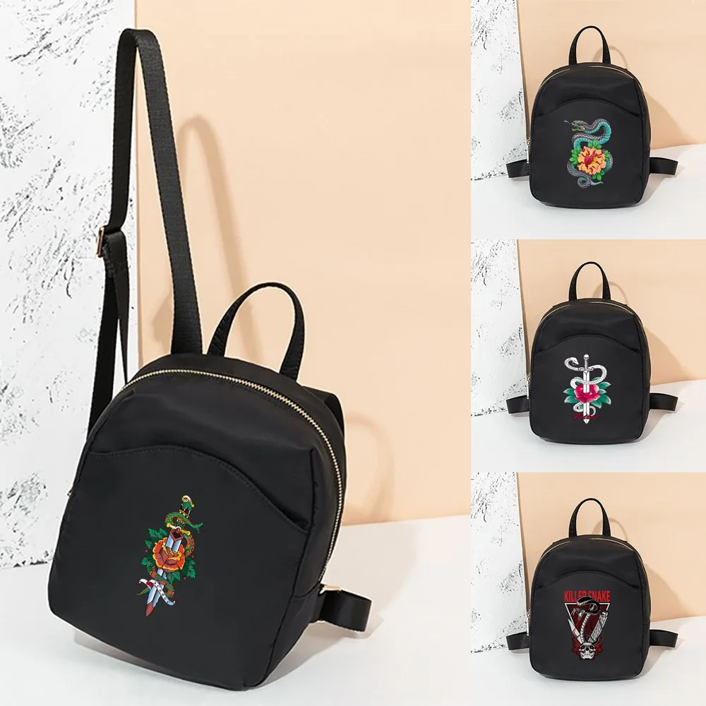 Mini-Women-s-Backpacks-Trend-2022-Nylon-Female-Bag-Cobra-Printing-Small ...