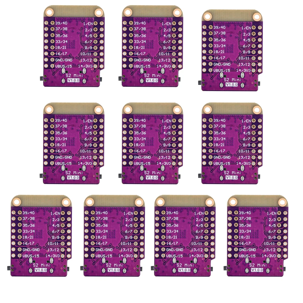 10Pcs ESP32 S2 Mini WiFi Board Based ESP32 S2FN4R2 ESP32 S2 4MB Flash 10Pcs ESP32 S2 Mini WiFi Board Based ESP32 S2FN4R2 ESP32 S2 4MB Flash
