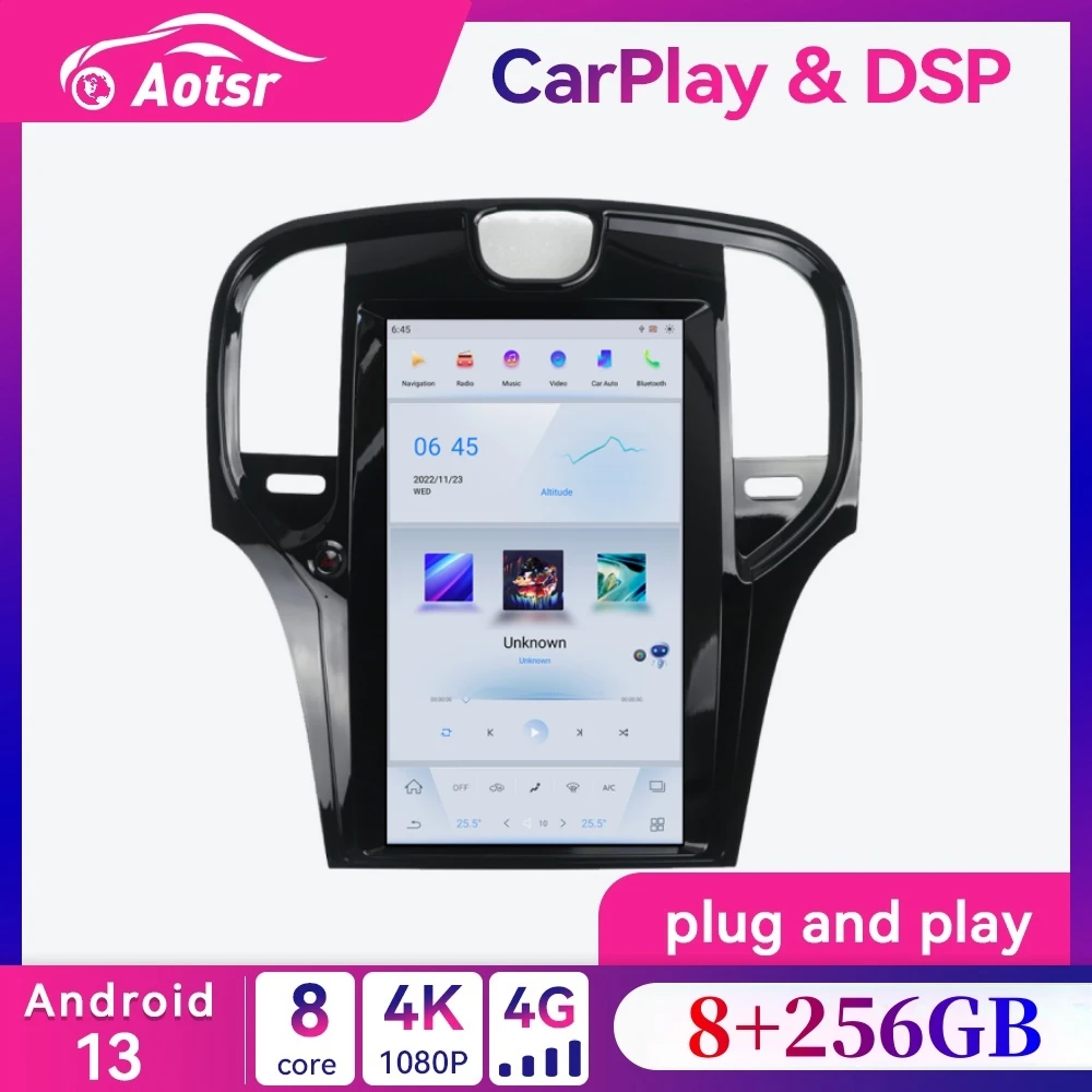 13-6-inch-8-256GB-For-Chrysler-300C-2012-2019-Android-13-0-Tesla-Screen ...