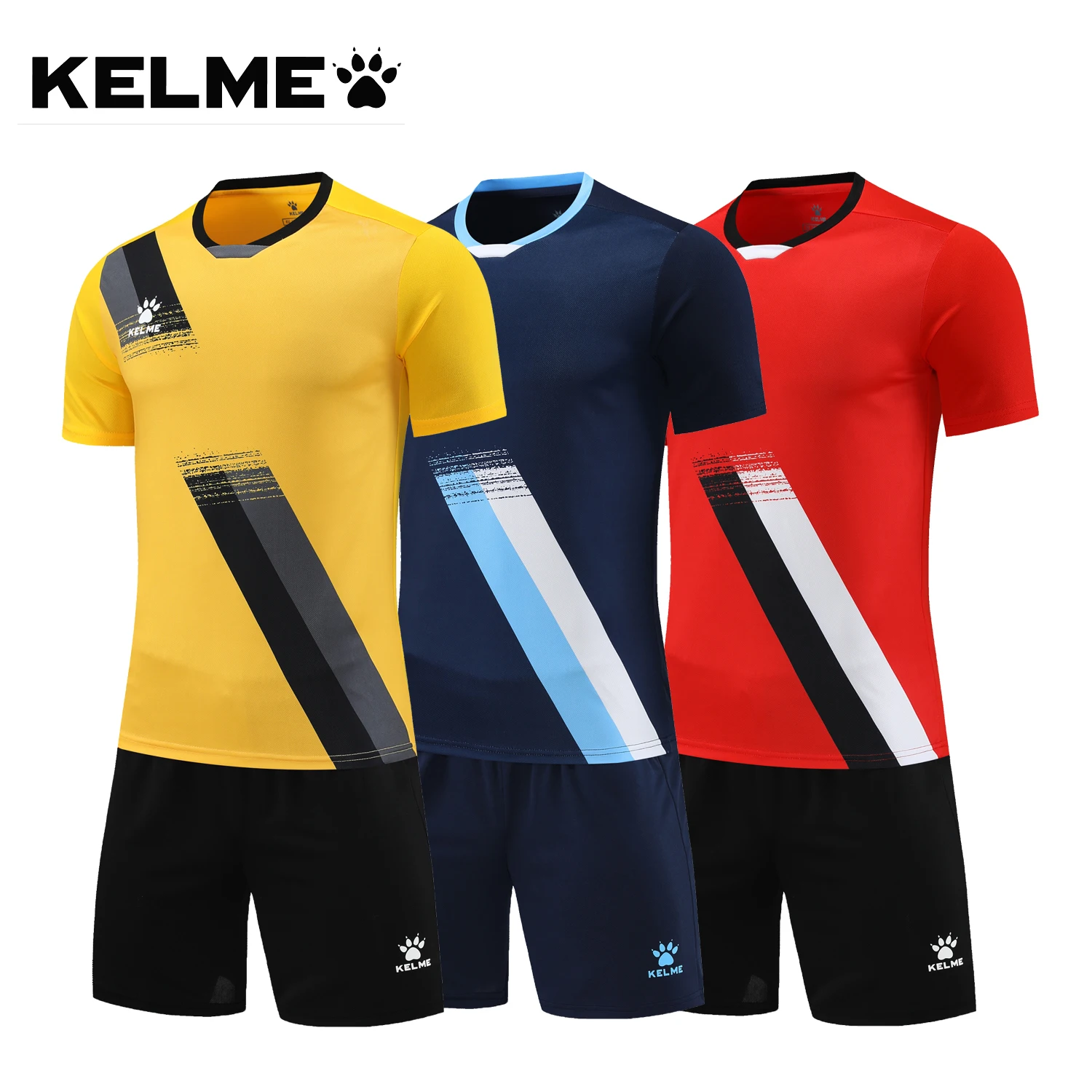 KELME-Men-s-Jersey-Summer-Football-Team-Uniform-Breathable-Fitness-Clothing-Sportswear-Set-Men-s ...