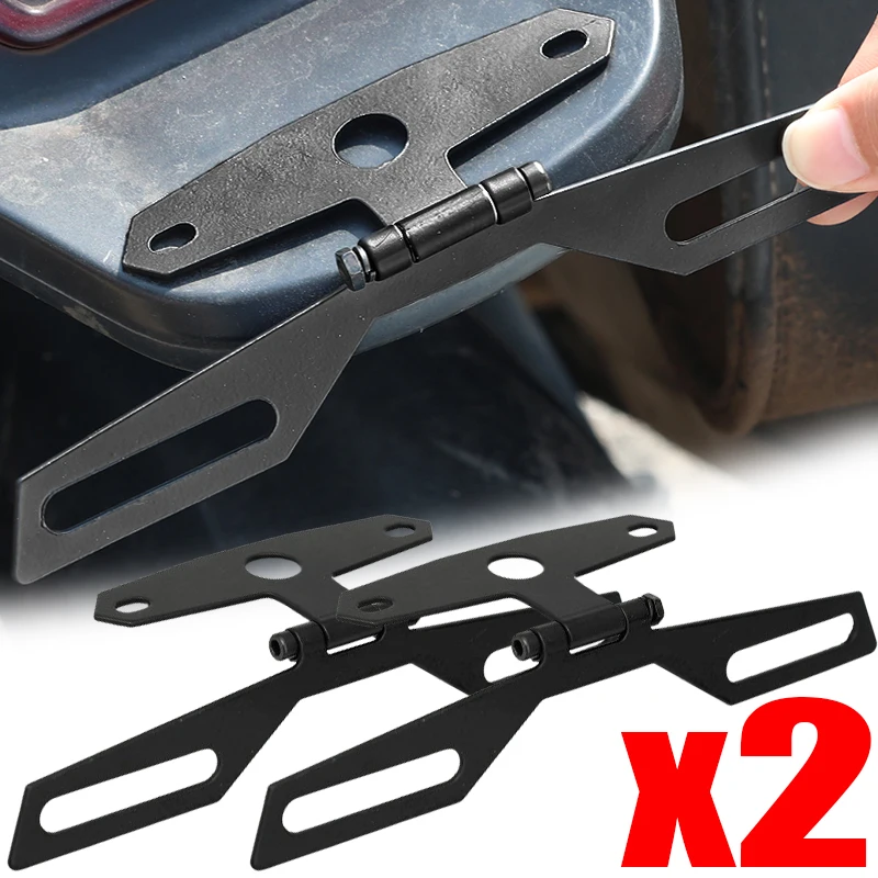 Motorcycle-License-Plate-Bracket-Taillight-Fixed-Folding-Number-Plate ...