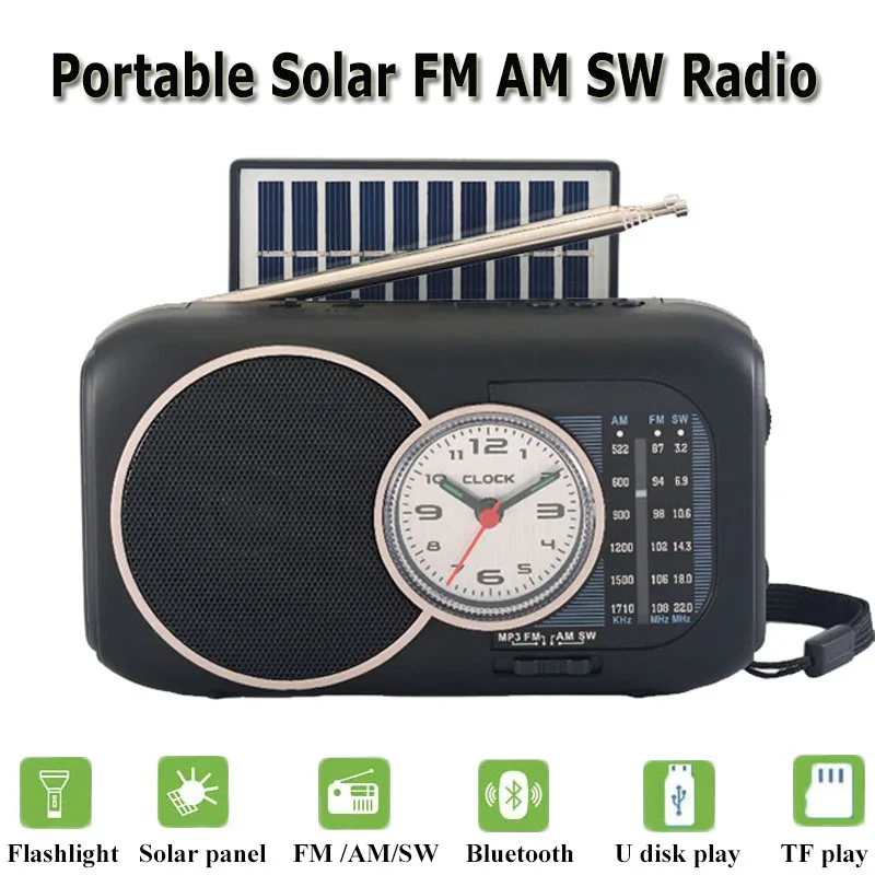 Mini-Portable-FM-AM-SW-Radio-Solar-Charging-Emergency-Radios-Receiver ...