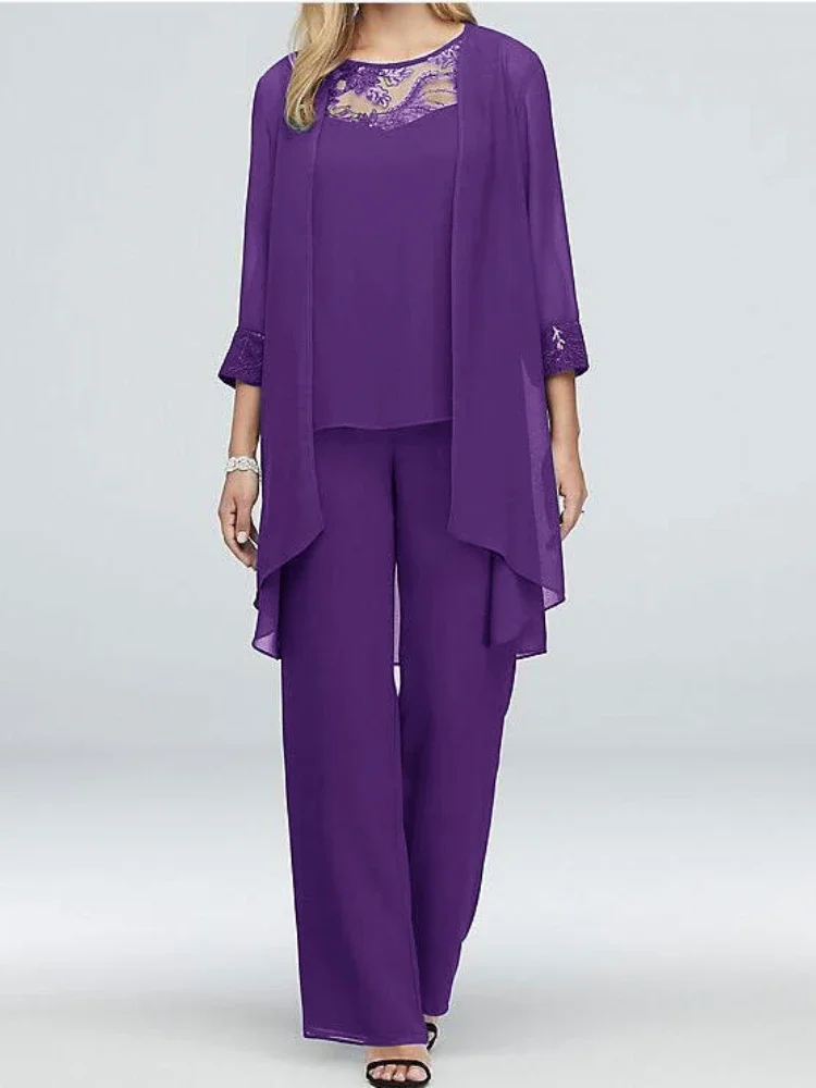 Fatos-femininos-formais-de-renda-chiffon-cal-a-reta-Tops-de-cardig-cal ...