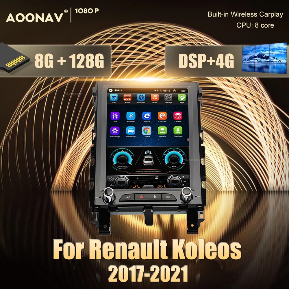 128GB-2din-Android-car-Radio-For-Renault-Koleos-2017-2021-car-stereo ...